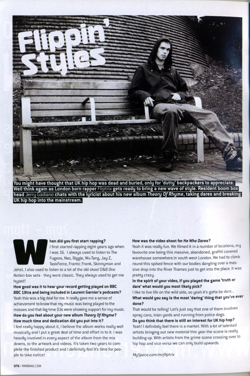 RWD Magazine Feature - Official Website of High Focus Records