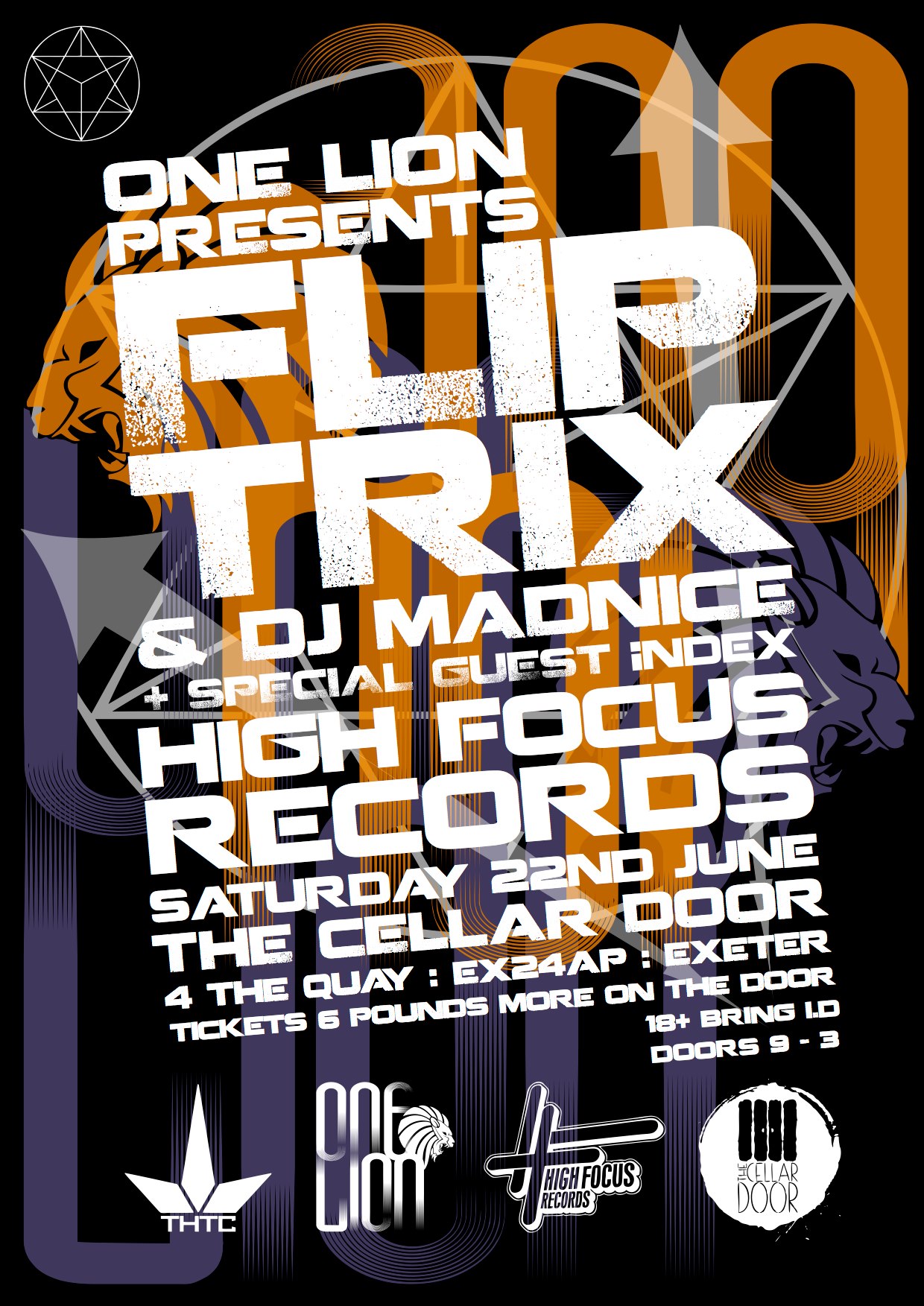 Fliptrix & DJ Madnice live @ One Lion, The Cellar Door, Exeter ...