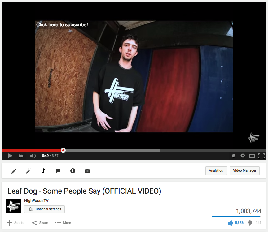Leaf Dog – ‘Some People Say’ – Reaches over 1,000,000 views on Youtube ...