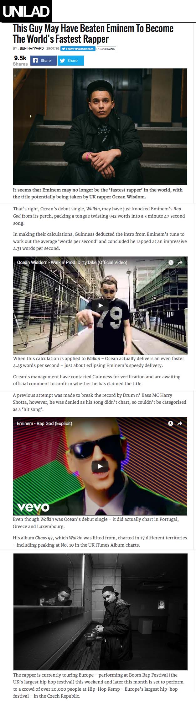 Ocean Wisdom - 'This Guy May Have Beaten Eminem To Become The World’s ...