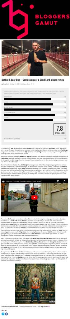 Datkid & Leaf Dog - 'Confessions Of A Crud Lord' - Blogger's Gamut ...