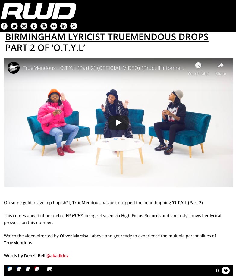 TrueMendous - 'O.T.Y.L Part 2' - RWD Mag Feature - Official Website of ...
