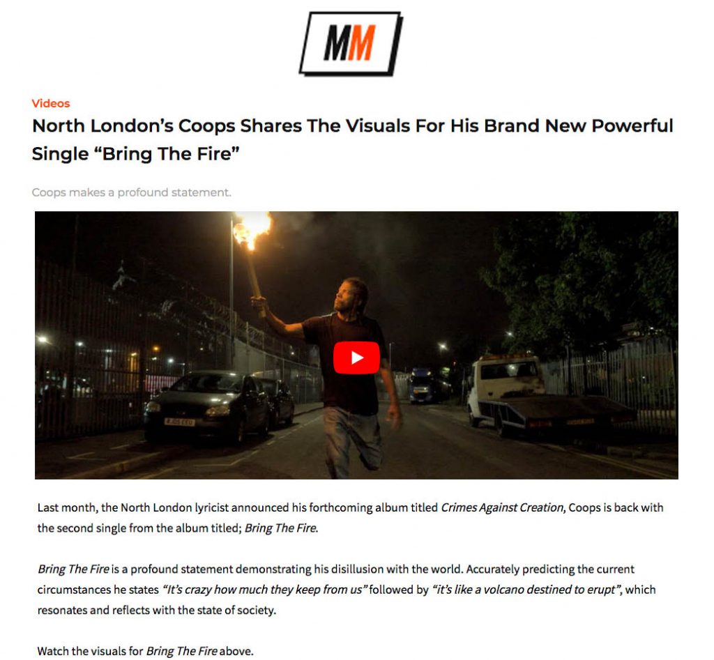Coops - 'Bring The Fire' - Mixtape Madness Feature - Official Website ...